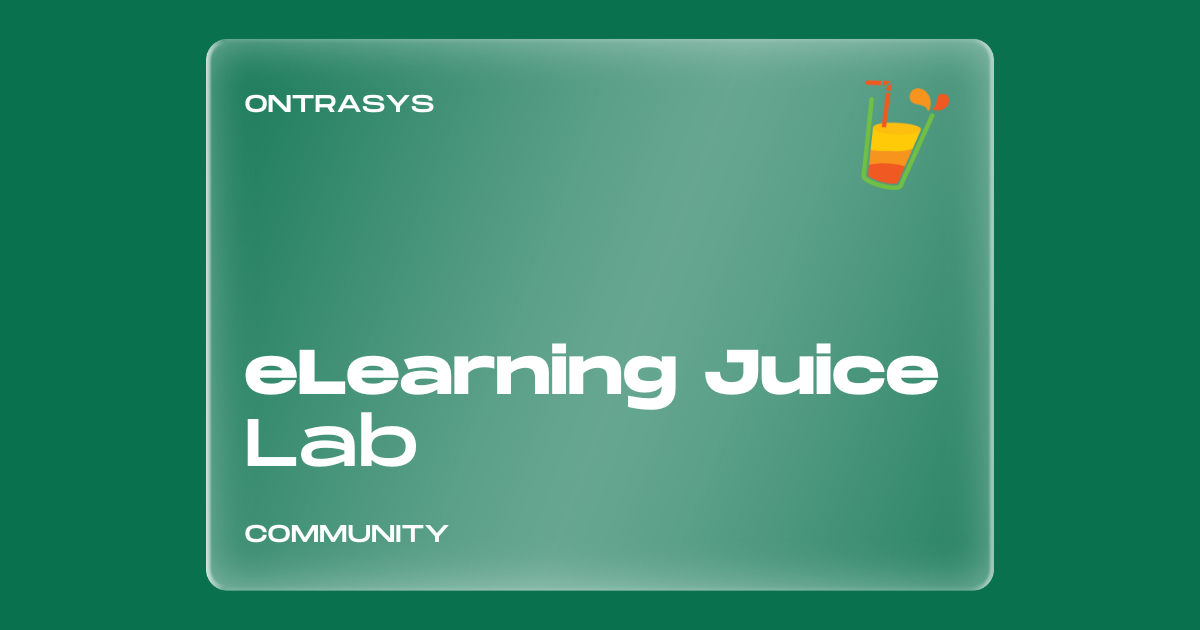 Join eLearning Juice Lab - Ontrasys Community